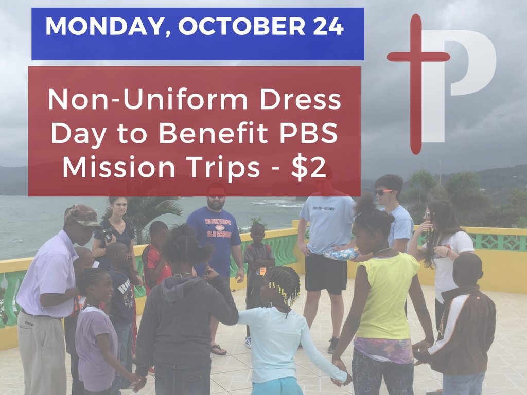 Non Uniform Dress Day to Benefit PBS Missions - Parkview Baptist ...
